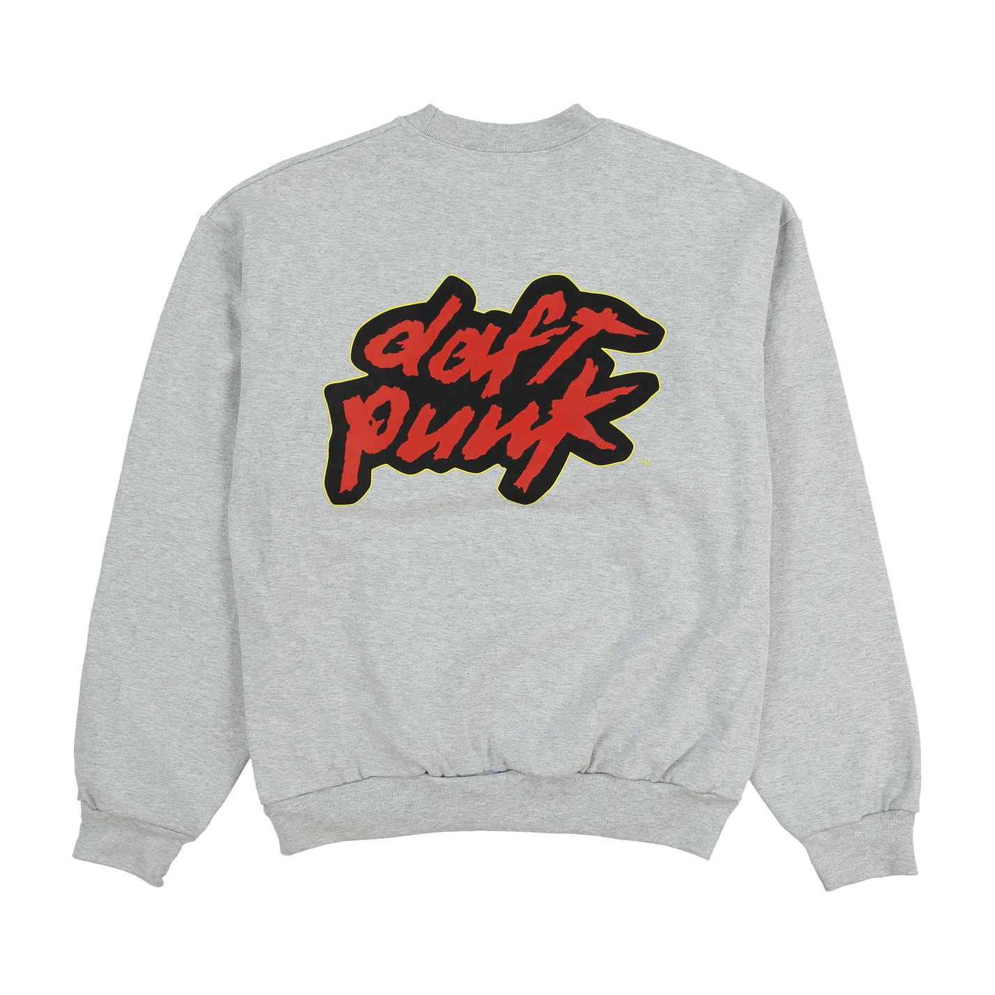 Classic Daft Punk Logo Grey Crewneck Sweatshirt | Daft Punk Official ...